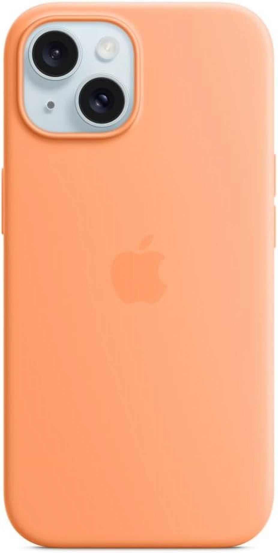 QITIAN Silicone Case with MagSafe for iPhone 15, Orange Sorbet ...
