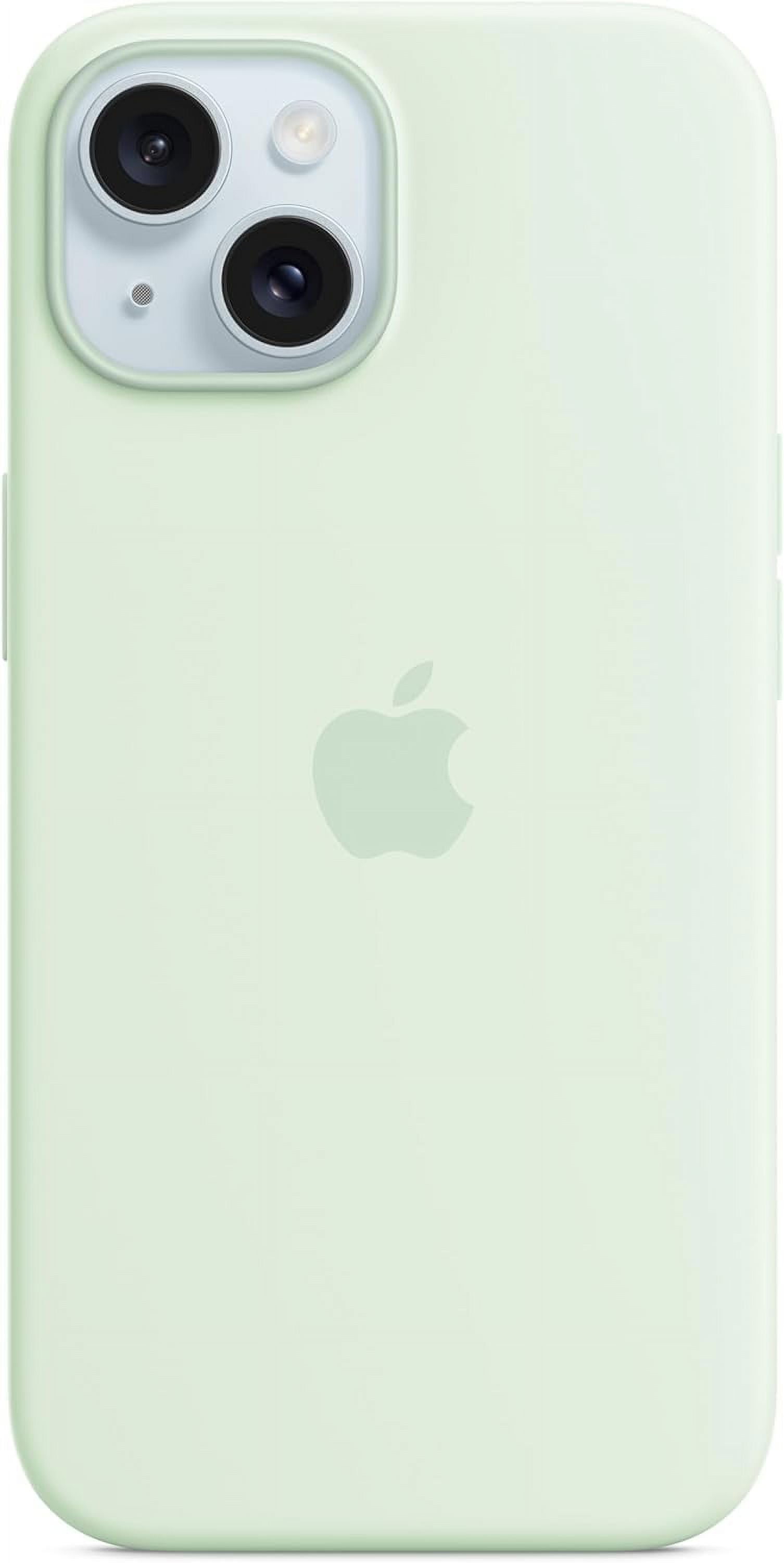 iPhone 15 Silicone Case with MagSafe - Soft Mint - Walmart.com