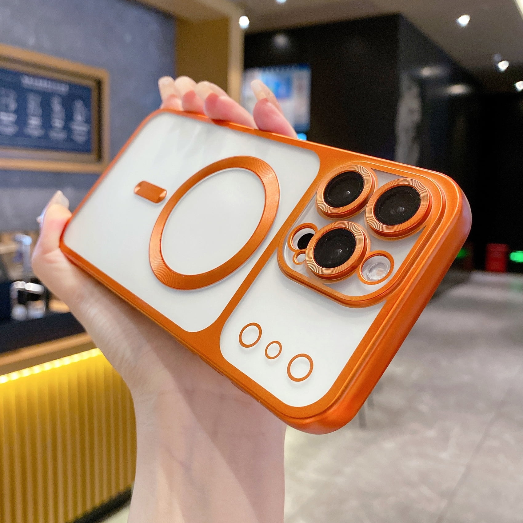 for iPhone 15 Transparent Magnetic Case, Change Look to iPhone 17 Pro ...