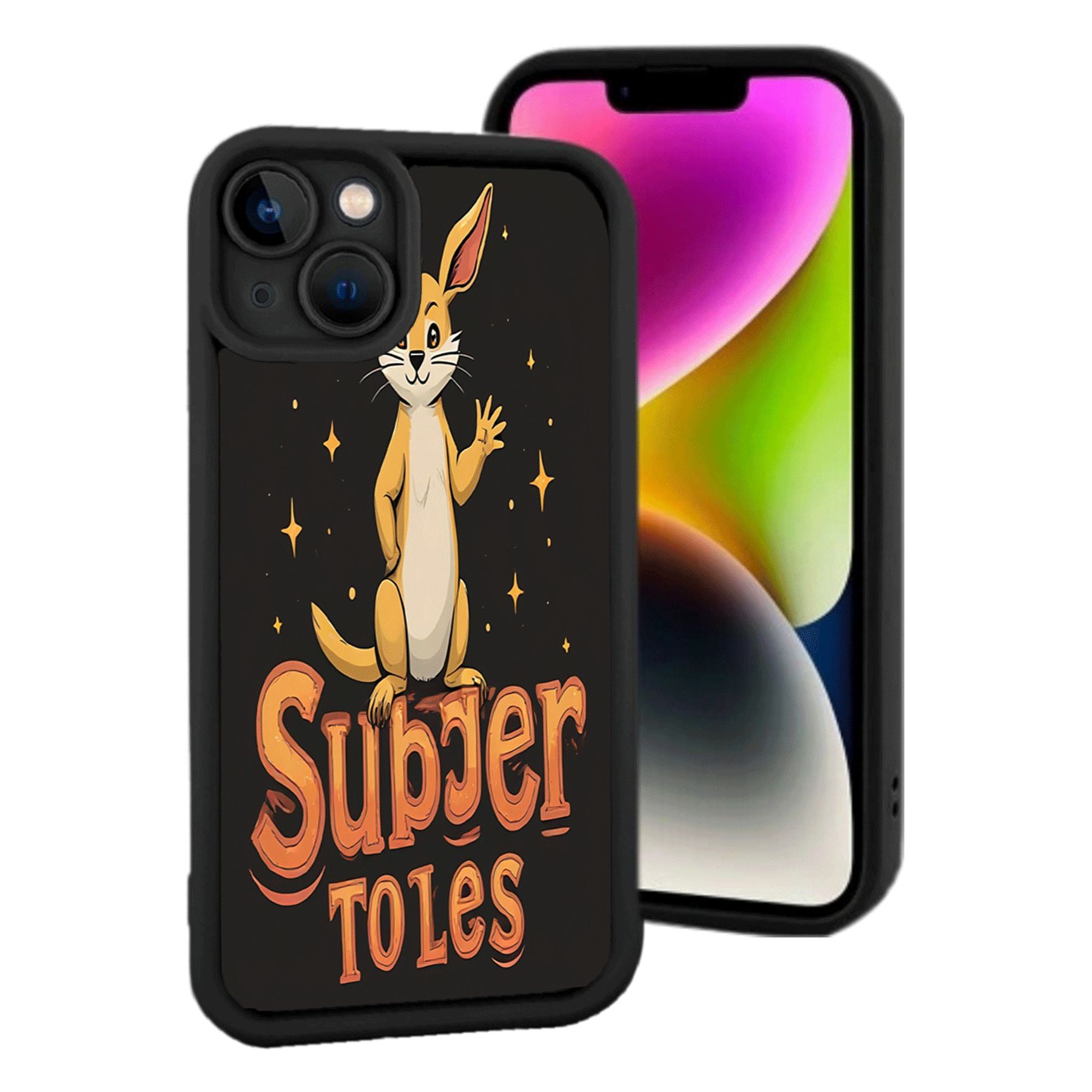iPhone 15 Yellowing Resistant Lightweight Case - Cartoon Rabbit Design ...