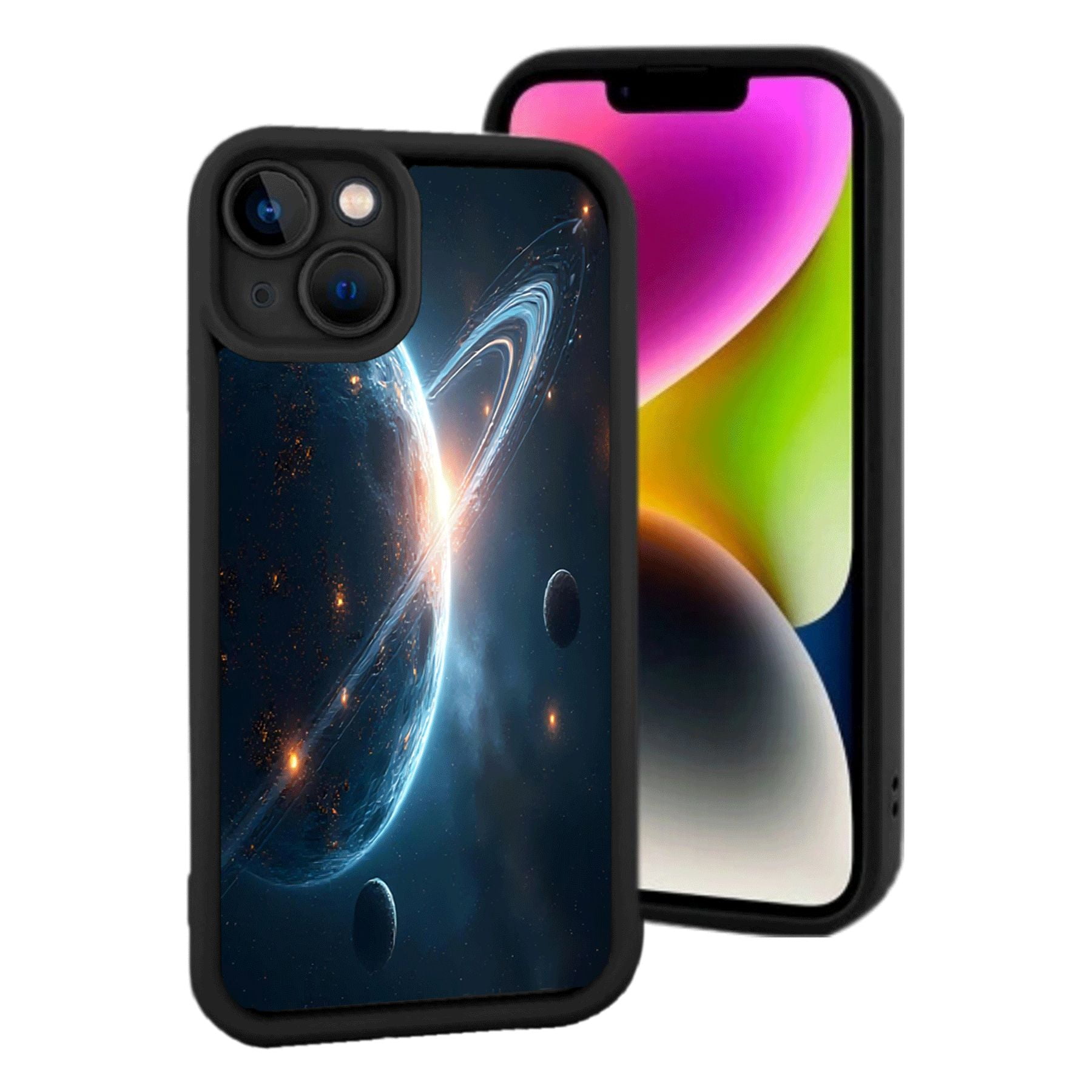 iPhone 15 Yellowing Resistant Lightweight Case - Cosmic Space Design ...