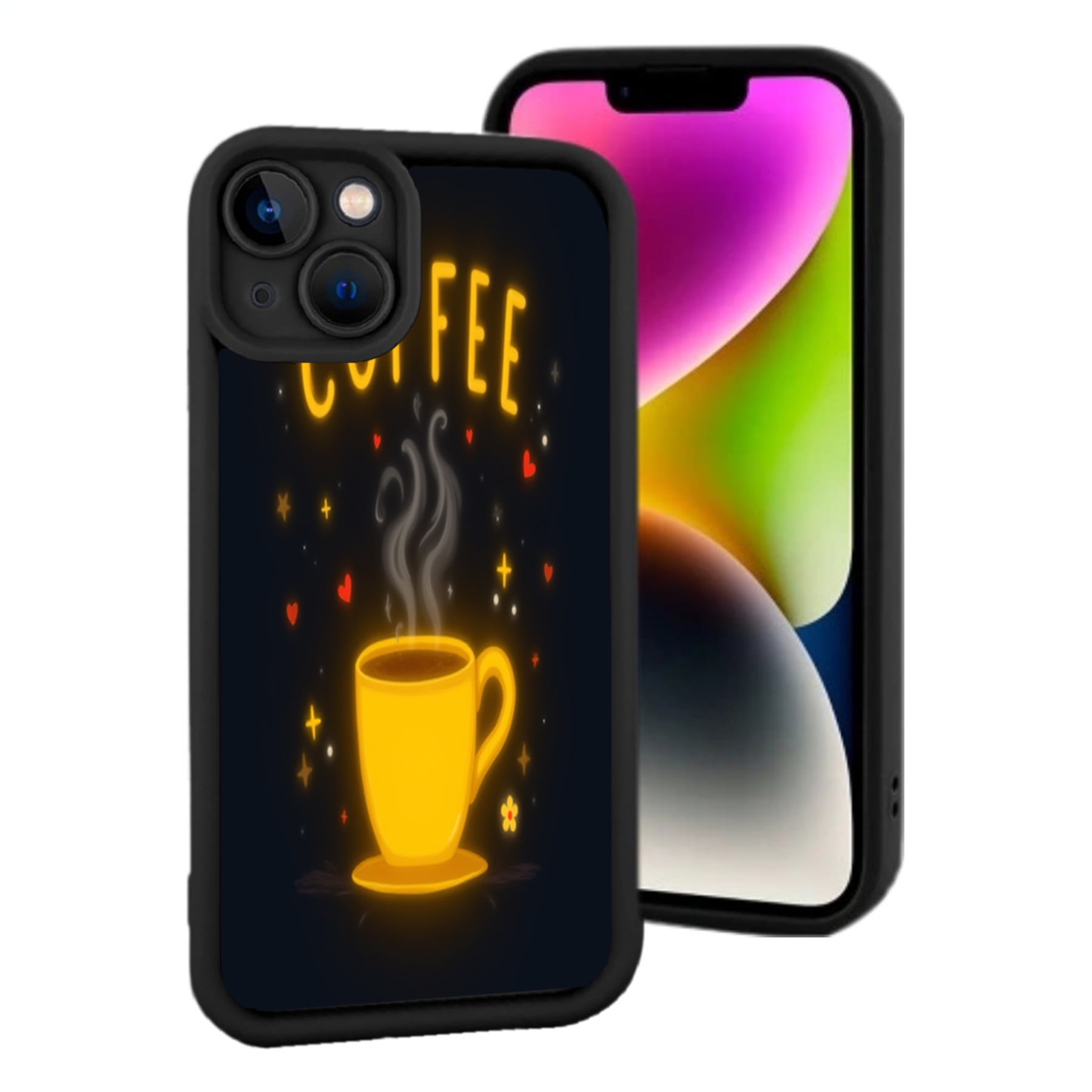 iPhone 15 Yellowing Resistant Lightweight Case - Cozy Coffee Mug Design ...