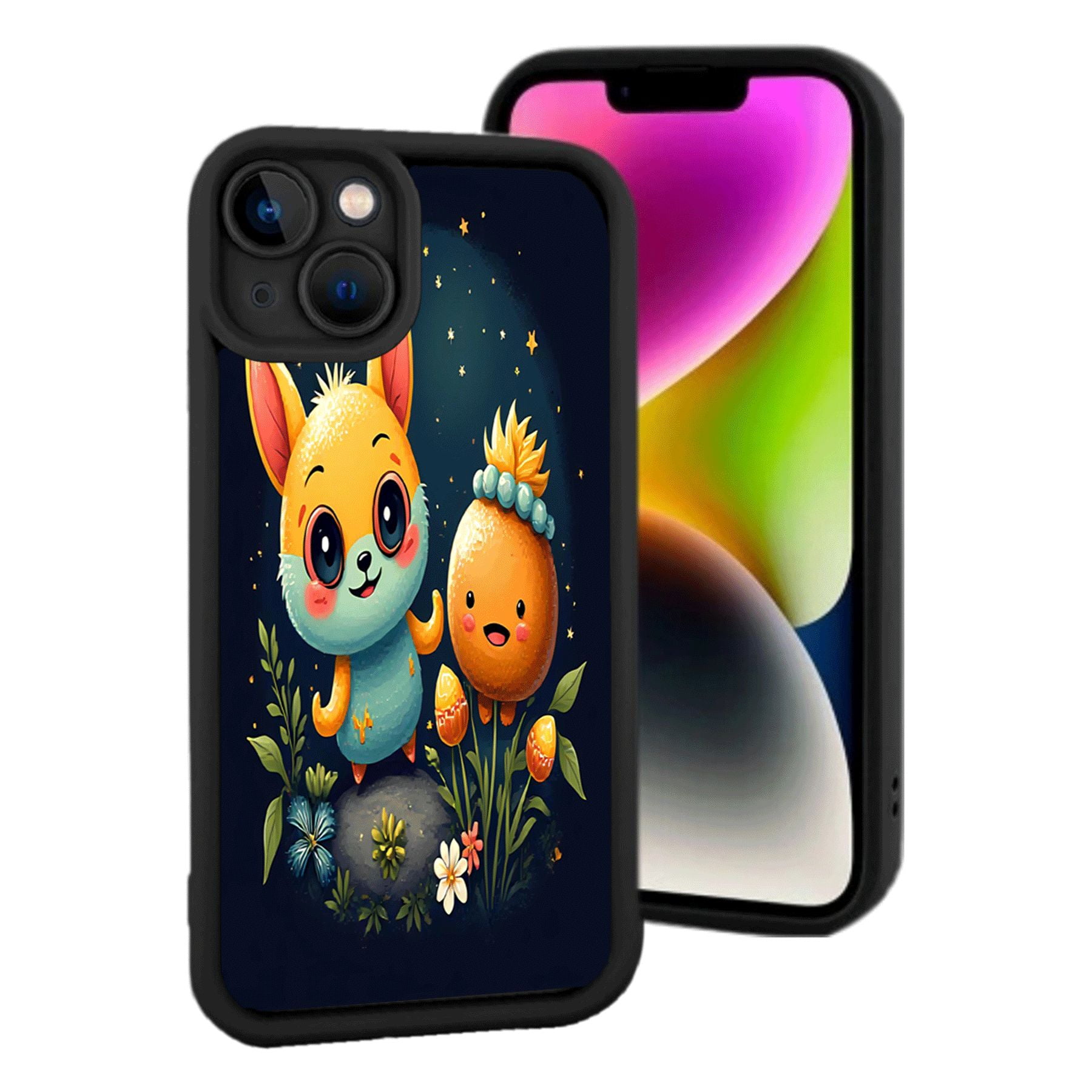 iPhone 15 Yellowing Resistant Lightweight Case - Cute Cartoon Design ...