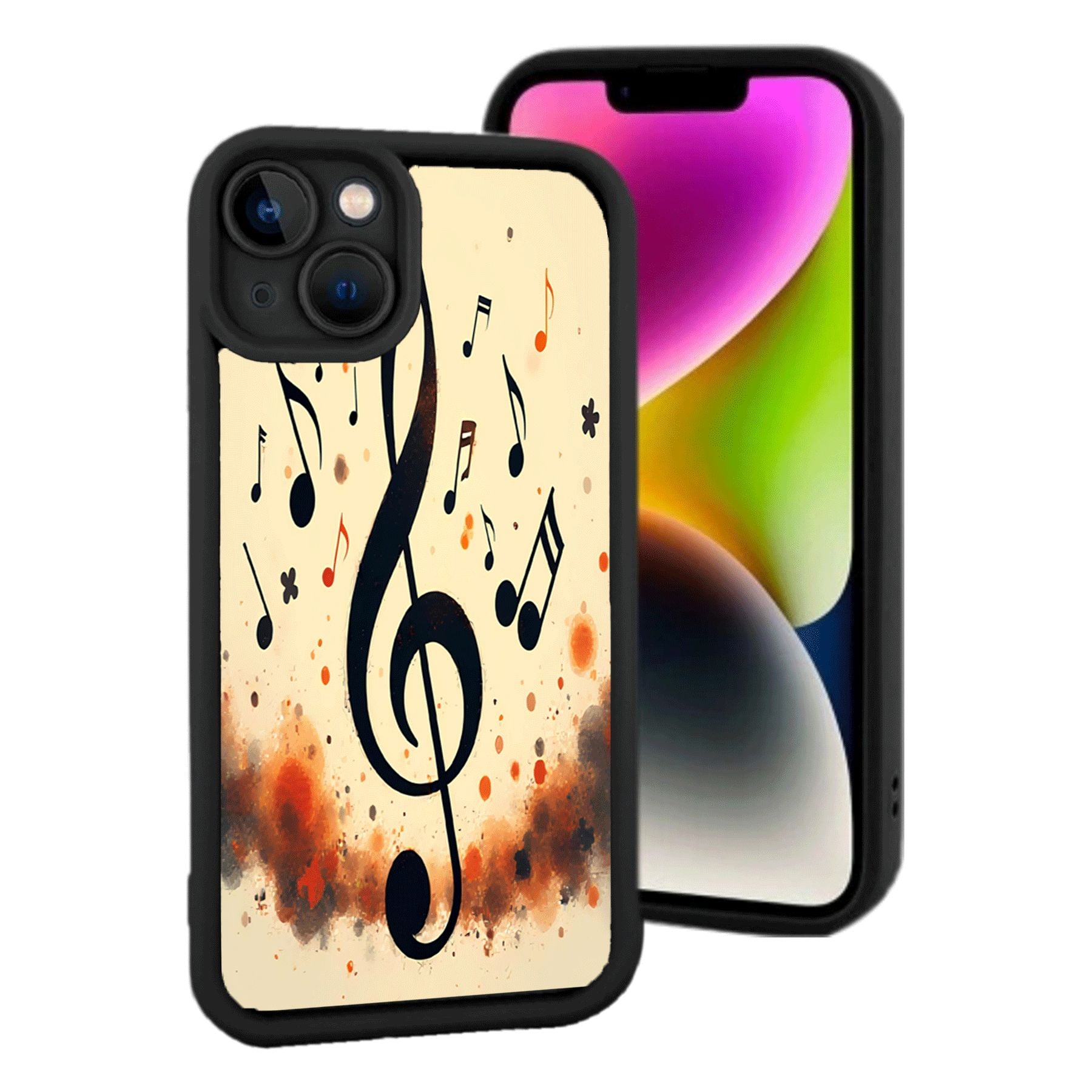 iPhone 15 Yellowing Resistant Lightweight Case - Elegant Treble Design ...