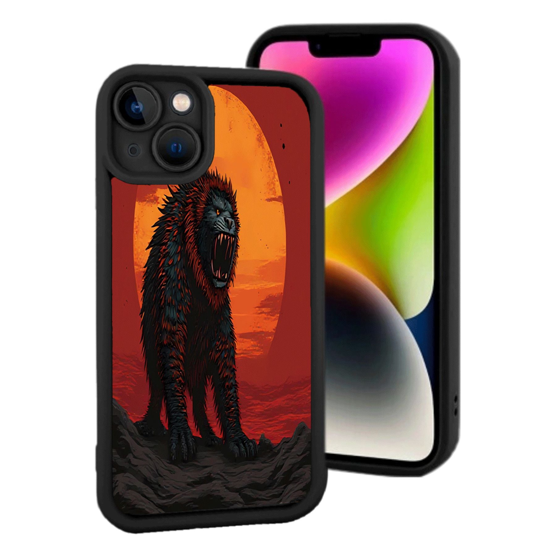 iPhone 15 Yellowing Resistant Lightweight Case - Fierce Creature Design ...