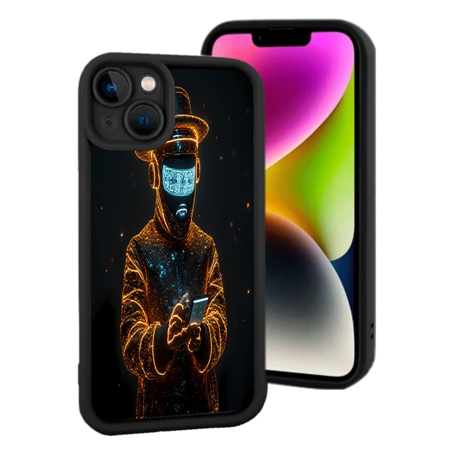 iPhone 15 Yellowing Resistant Lightweight Case - Futuristic Design with ...