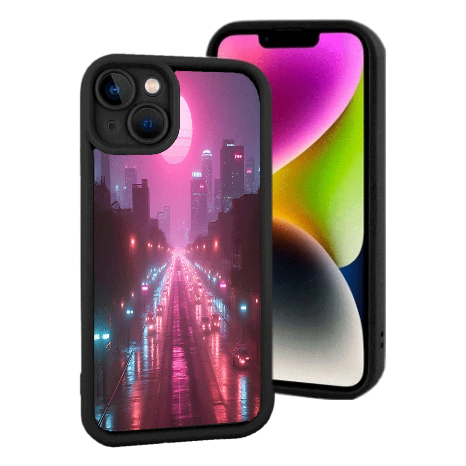 iPhone 15 Yellowing Resistant Lightweight Case - Futuristic Pattern ...
