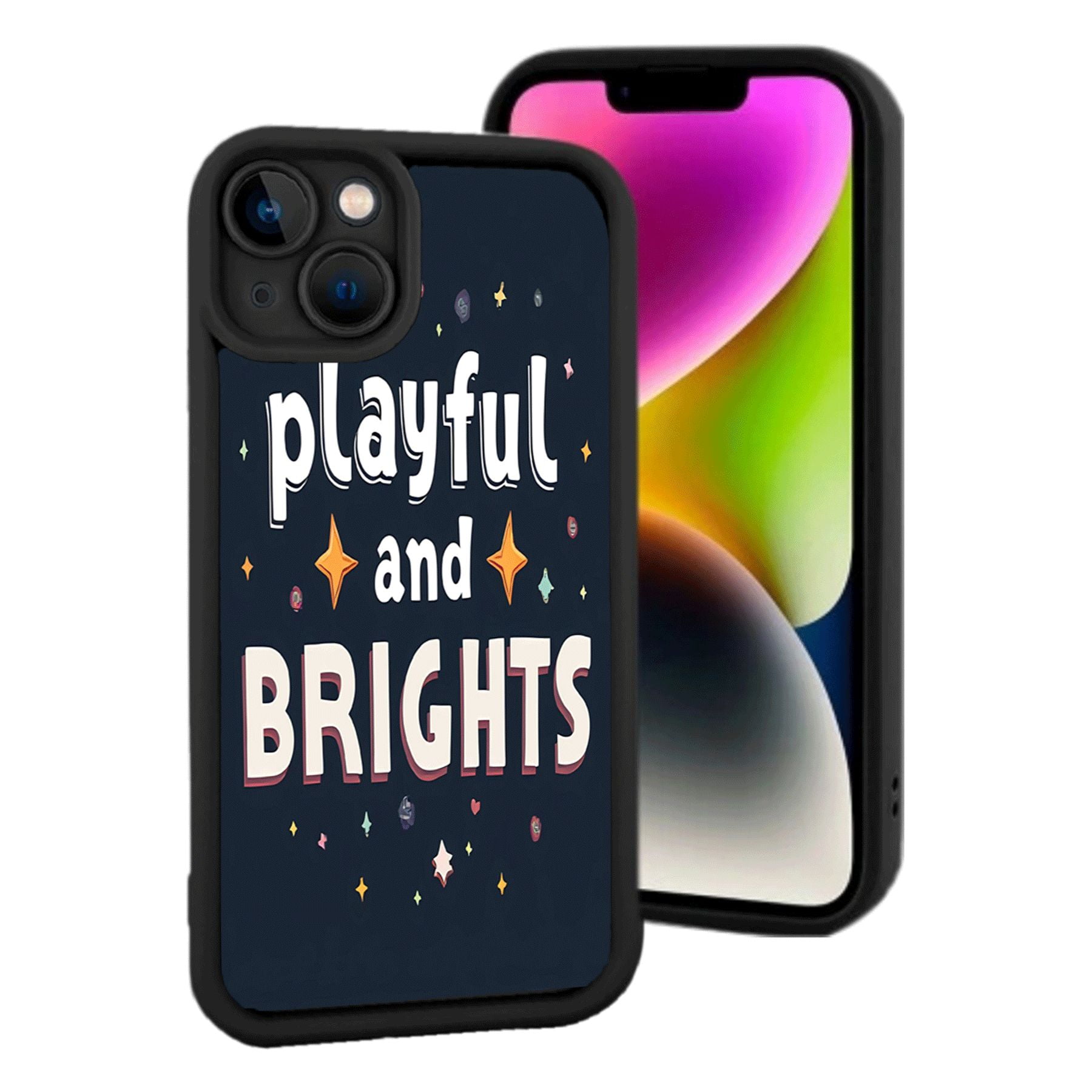 iPhone 15 Yellowing Resistant Lightweight Case - Playful Bright Design ...