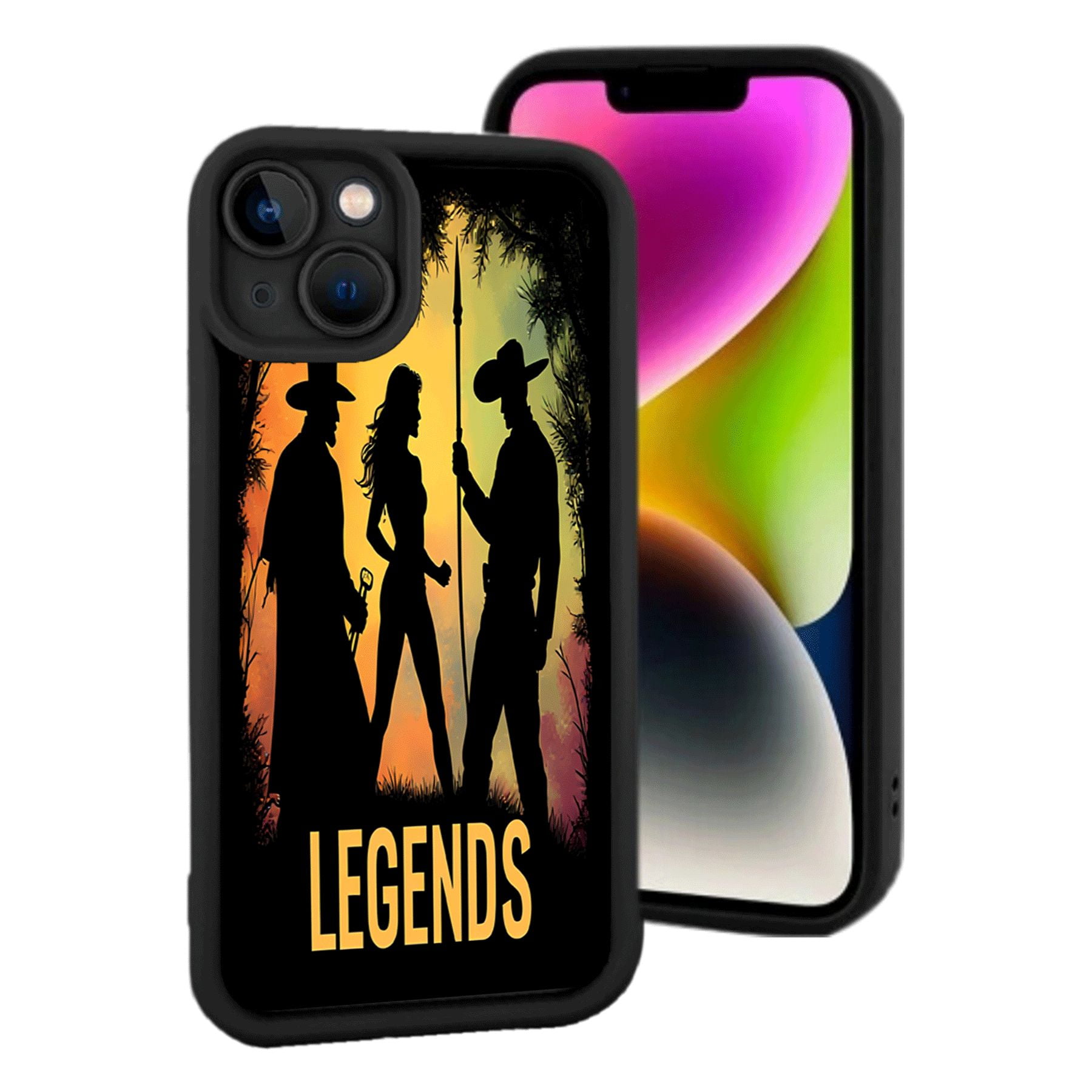 iPhone 15 Yellowing Resistant Lightweight Case - Stunning Sunset Forest ...