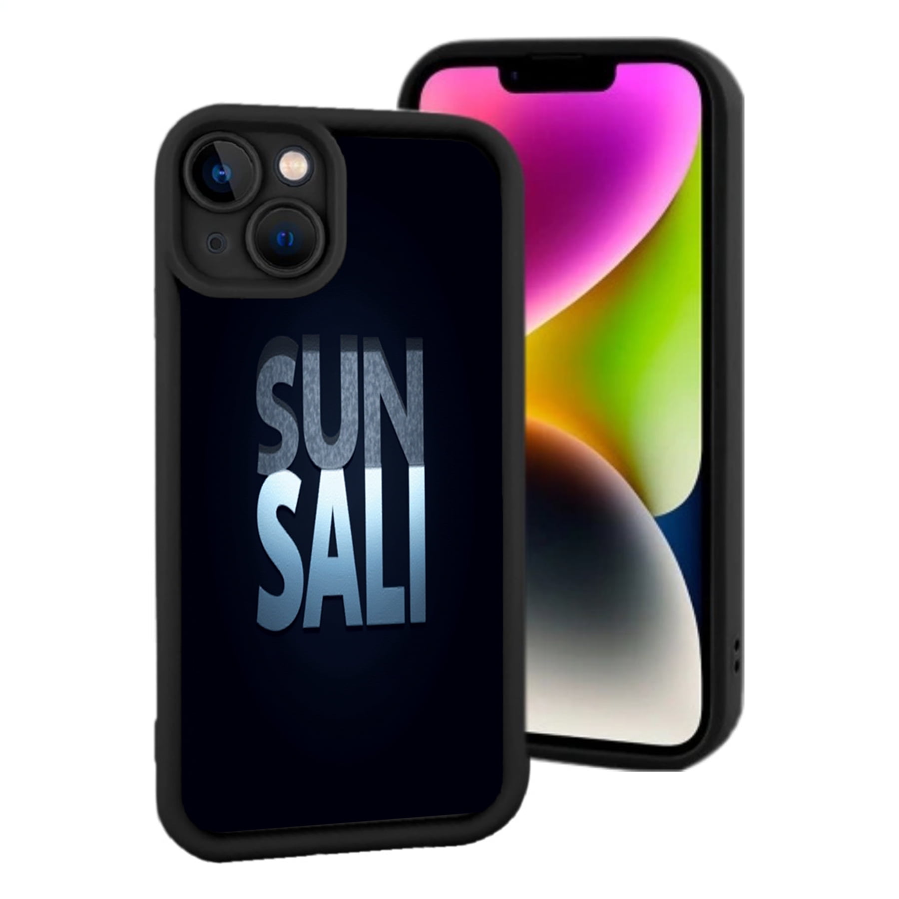 iPhone 15 Yellowing Resistant Lightweight Case - Stylish Black Frame ...