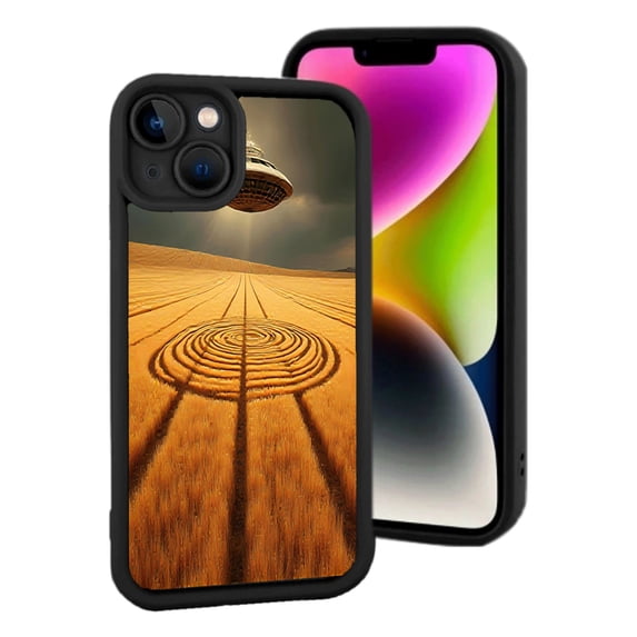 iPhone 15 Yellowing Resistant Lightweight Case - Surreal Golden Wheat ...