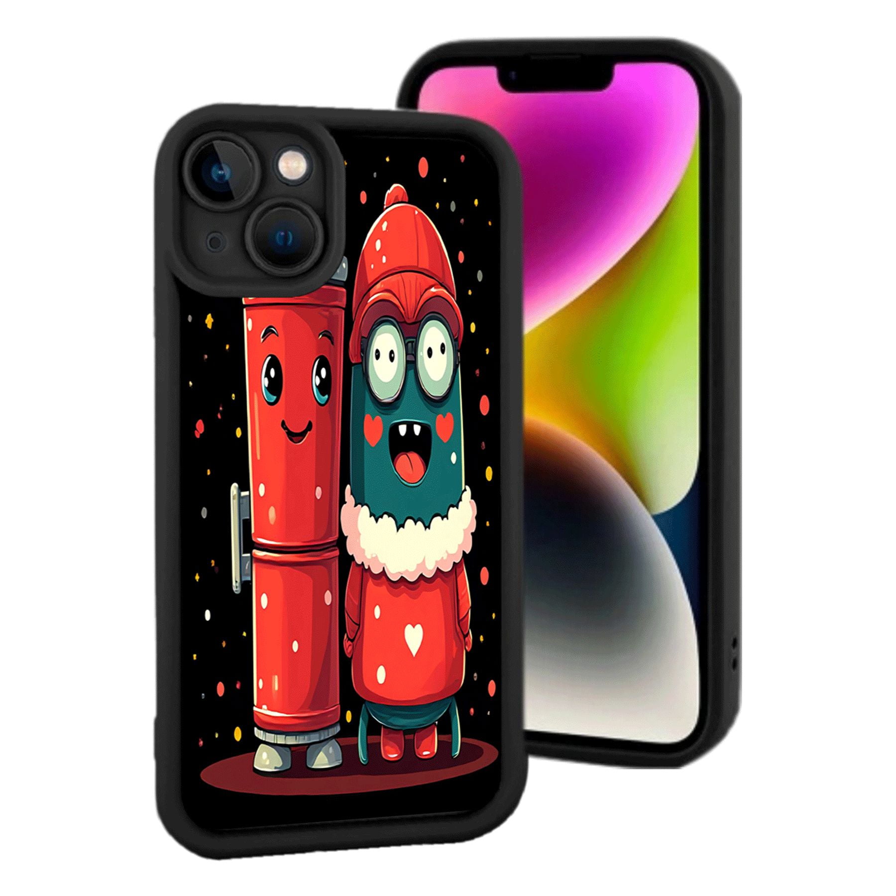 iPhone 15 Yellowing Resistant Lightweight Case - Vibrant Cartoon ...