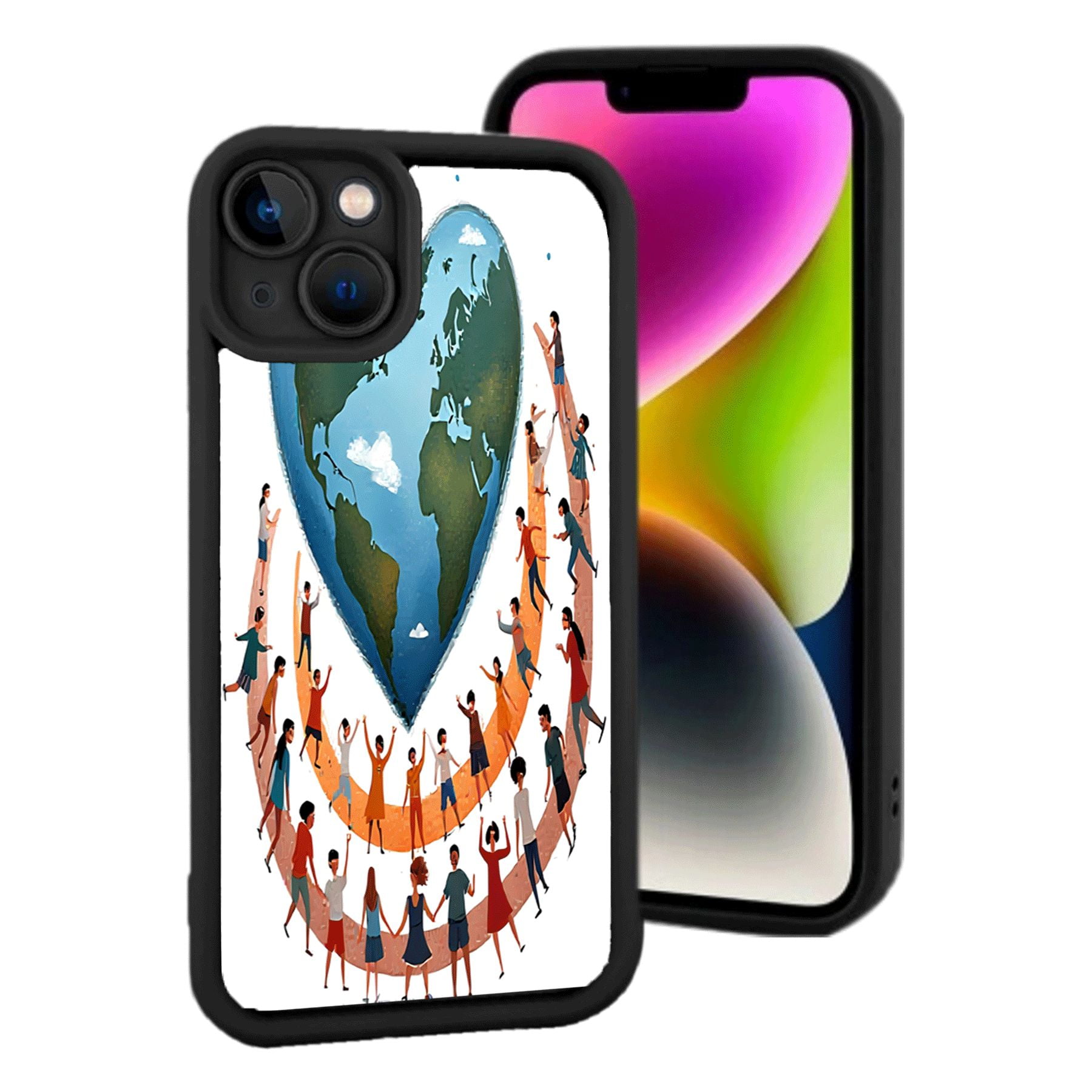 iPhone 15 Yellowing Resistant Lightweight Case - Vibrant Circular ...