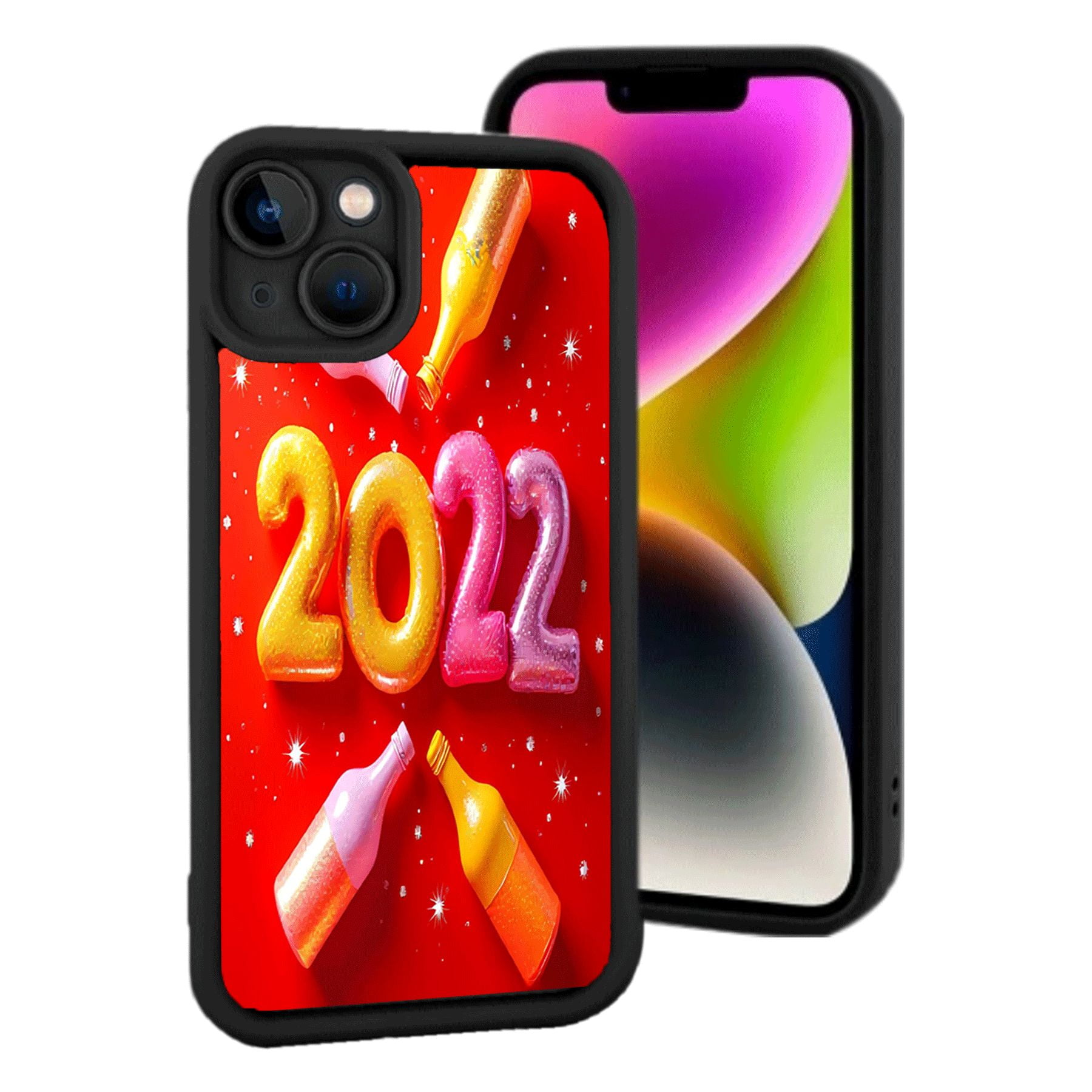 iPhone 15 Yellowing Resistant Lightweight Case - Vibrant Red Background ...