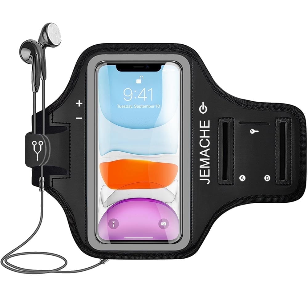 JEMACHE iPhone 15/14/13/12/11, XR Exercise Phone Holder, Water ...