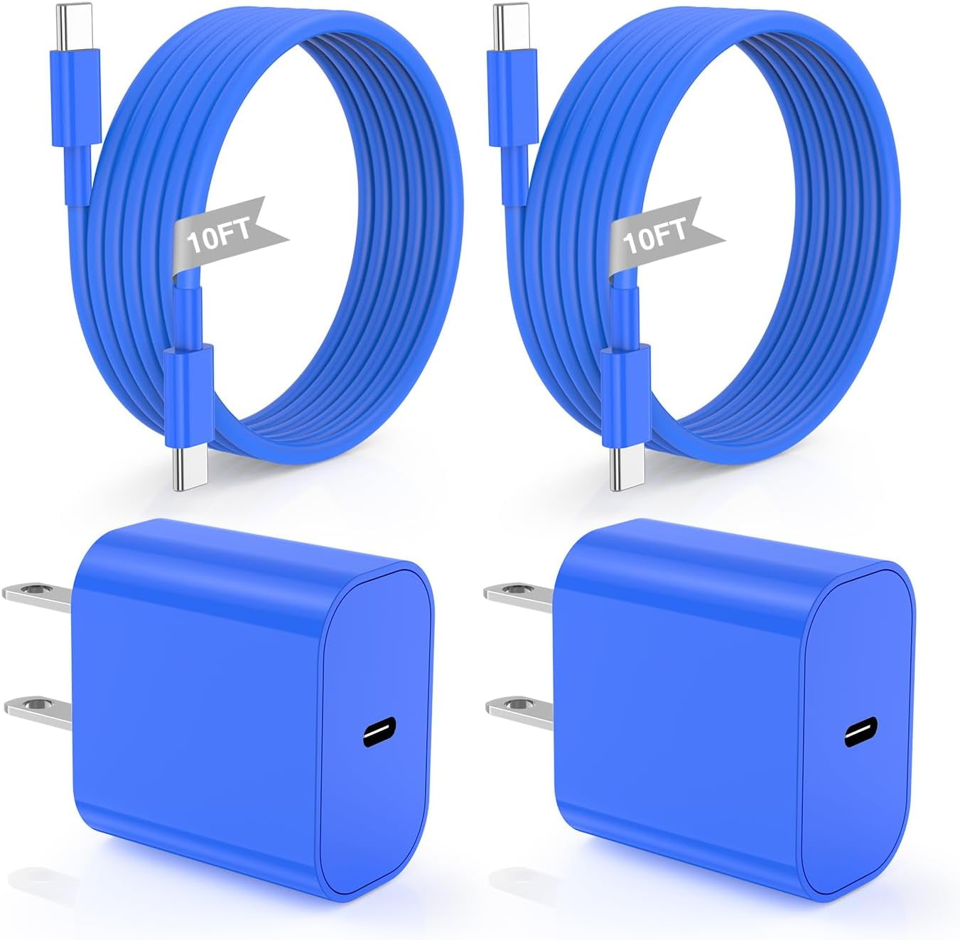 iPhone 16 15 Fast Charger 10ft, USB C Charging Block and Long Type C to ...
