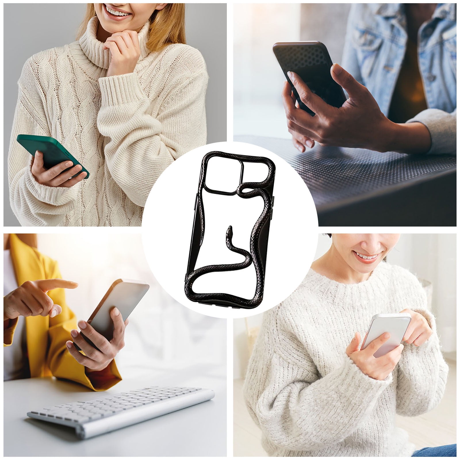 iPhone 16 Case - [2025 New Release] Snake Scale Design Slim Protective ...