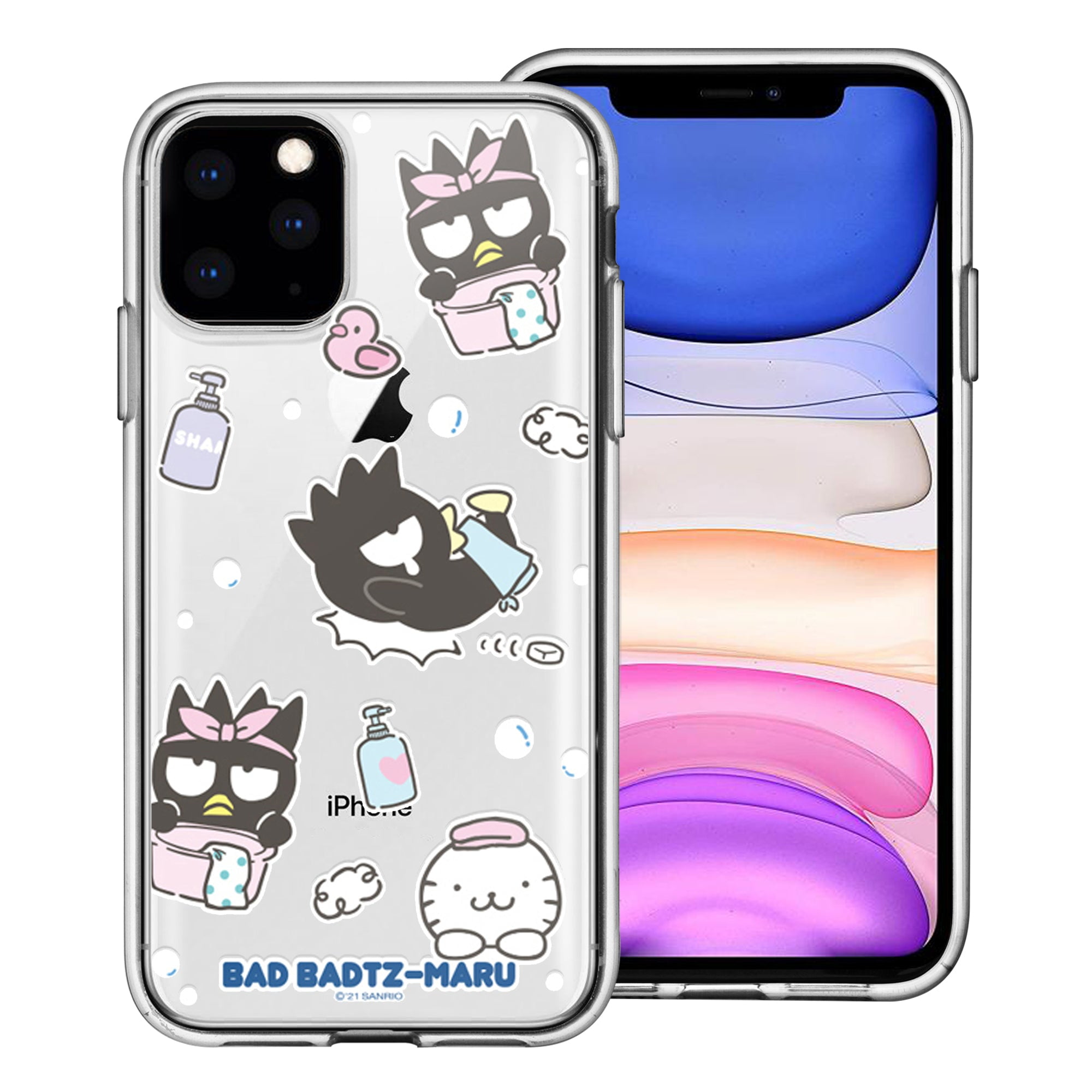 iPhone 16 Case (6.1inch) Sanrio Cute Clear Soft Jelly Cover - Bath Bad ...