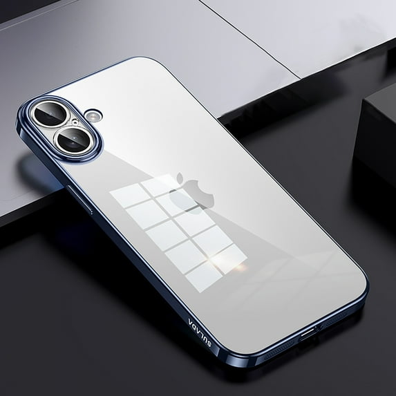 for iPhone 16 Case Clear,Shockproof Soft TPU Bumper and Hard PC Back ...