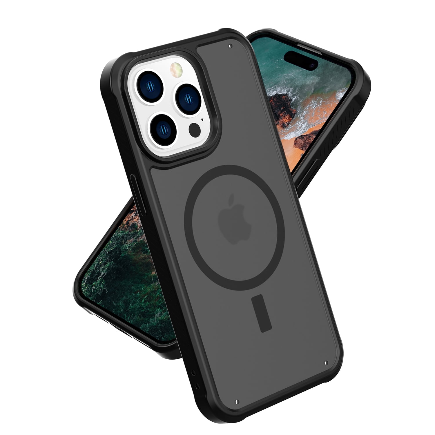 for iPhone 16 Case Translucent Magnetic Compatible with Magsafe Charger ...