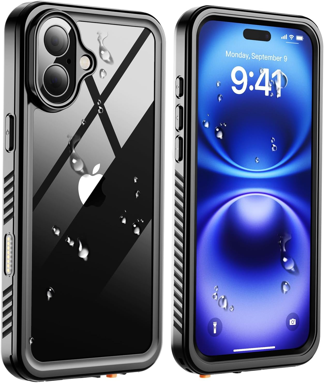 for iPhone 16 Case Waterproof,[Built-in Screen Protector][IP68 ...