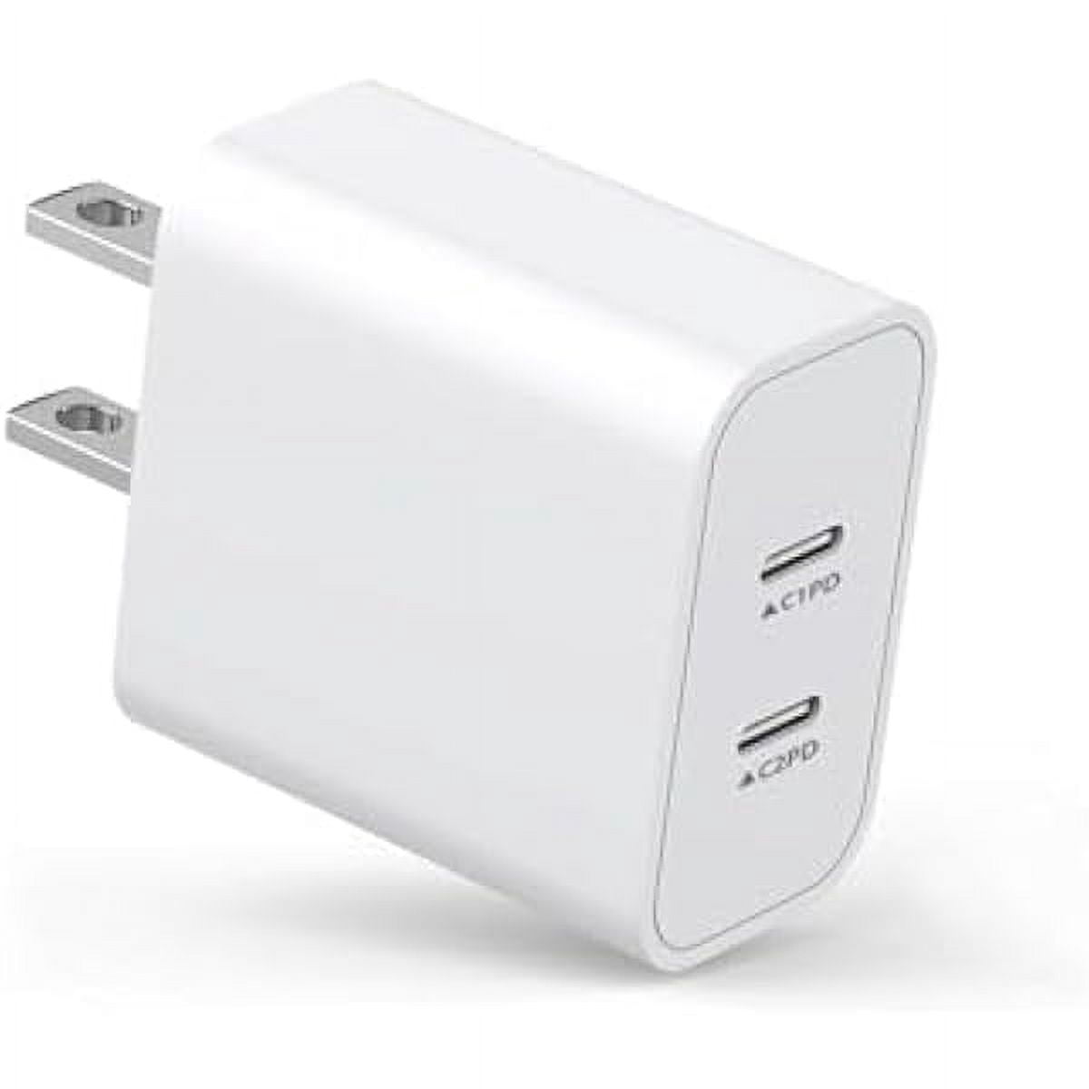 iPhone 16 Fast Charger Block,2in1 Dual Port USB C Power Delivery ...