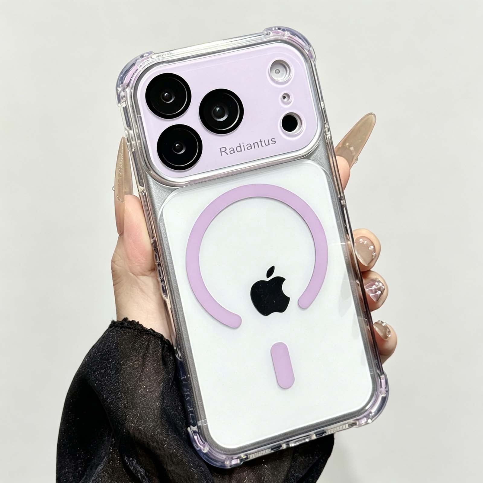 For iPhone 16 Phone Case,With Lens Camera Film,Compatible with Mag-Safe ...