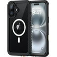 for iPhone 16 Plus Case Magnetic, Waterproof Dustproof Cover [Built in ...