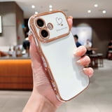 For iPhone 16 Plus Phone Case,Wavy Frame Designing,Love Heart Pattern ...
