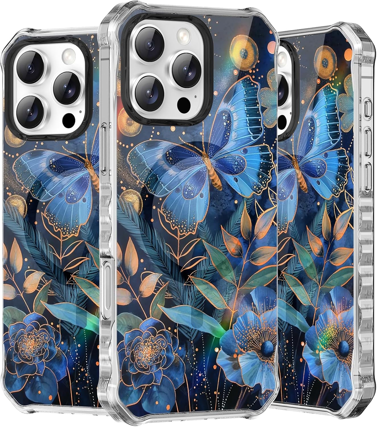for iPhone 16 Pro Case 6.3", with [Curly Wave Edge & Shiny Design ...