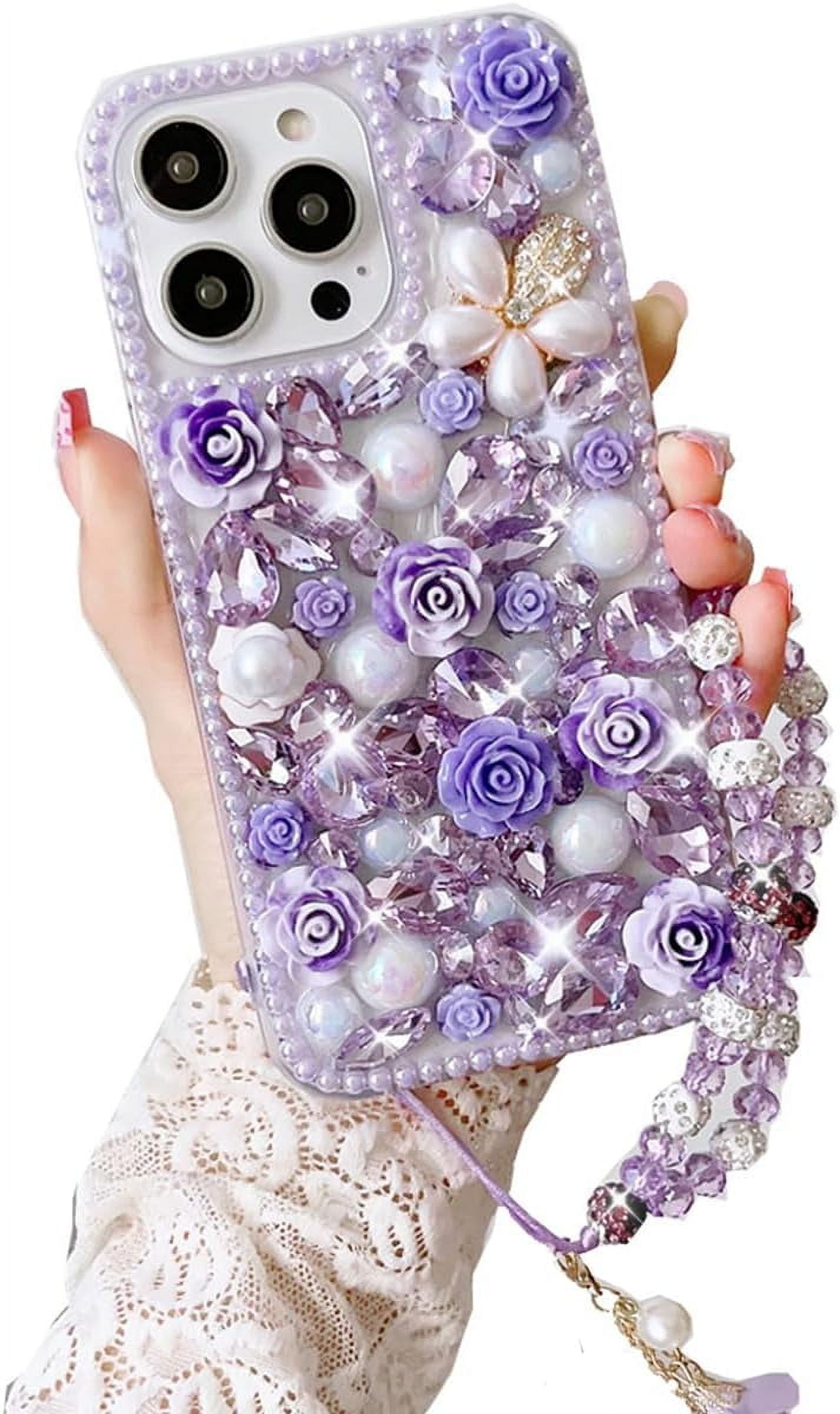 for iPhone 16 Pro Case,Cute Bling Glitter Sparkle Stunning Stones ...