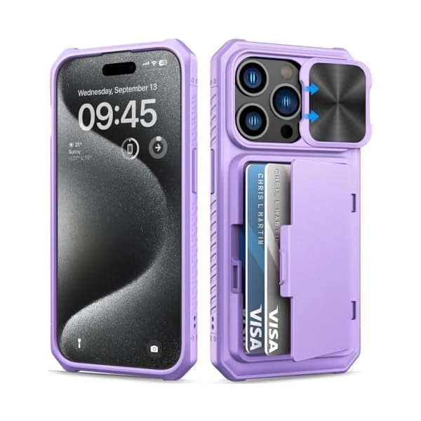 for iPhone 16 Pro Case Wallet with Strap, Crossbody Cell Phone Lanyard ...