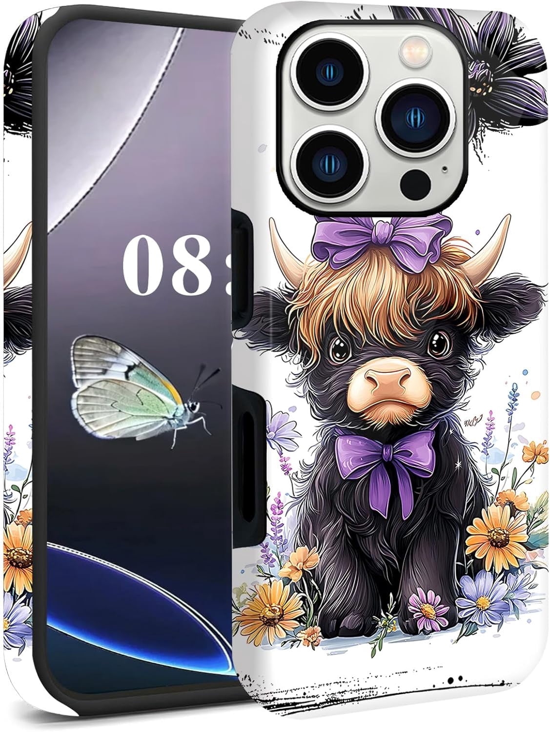 for iPhone 16 Pro Max Case, Dual Layer PC + Soft TPU Heavy Duty 2 in 1 ...
