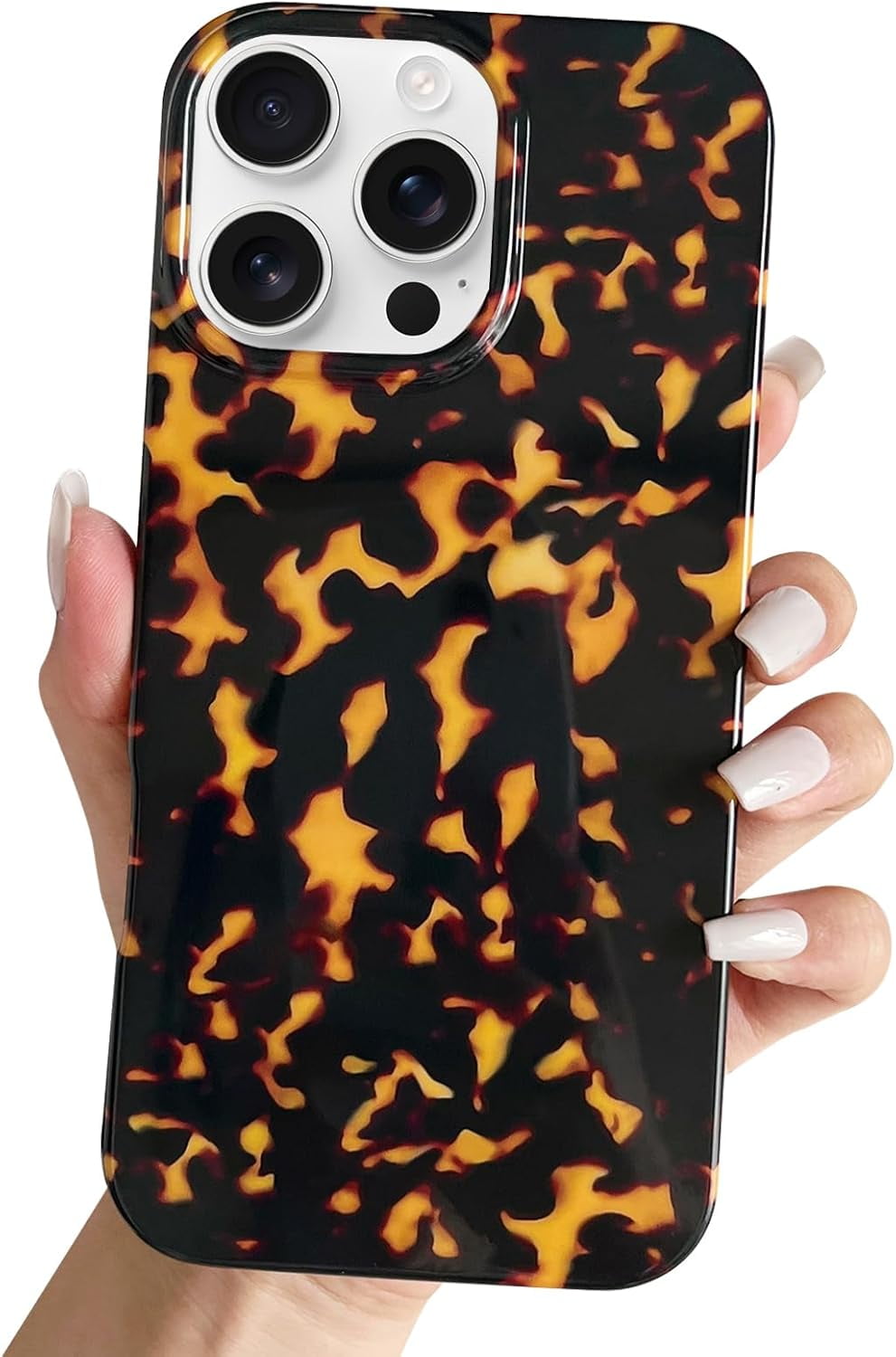 iPhone 16 Pro Max Tortoiseshell Silicone Case for iPhone 16 Pro Max ...