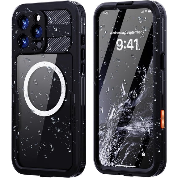 Magnetic Waterproof for iPhone 16 Plus Case with [Built-in Screen ...