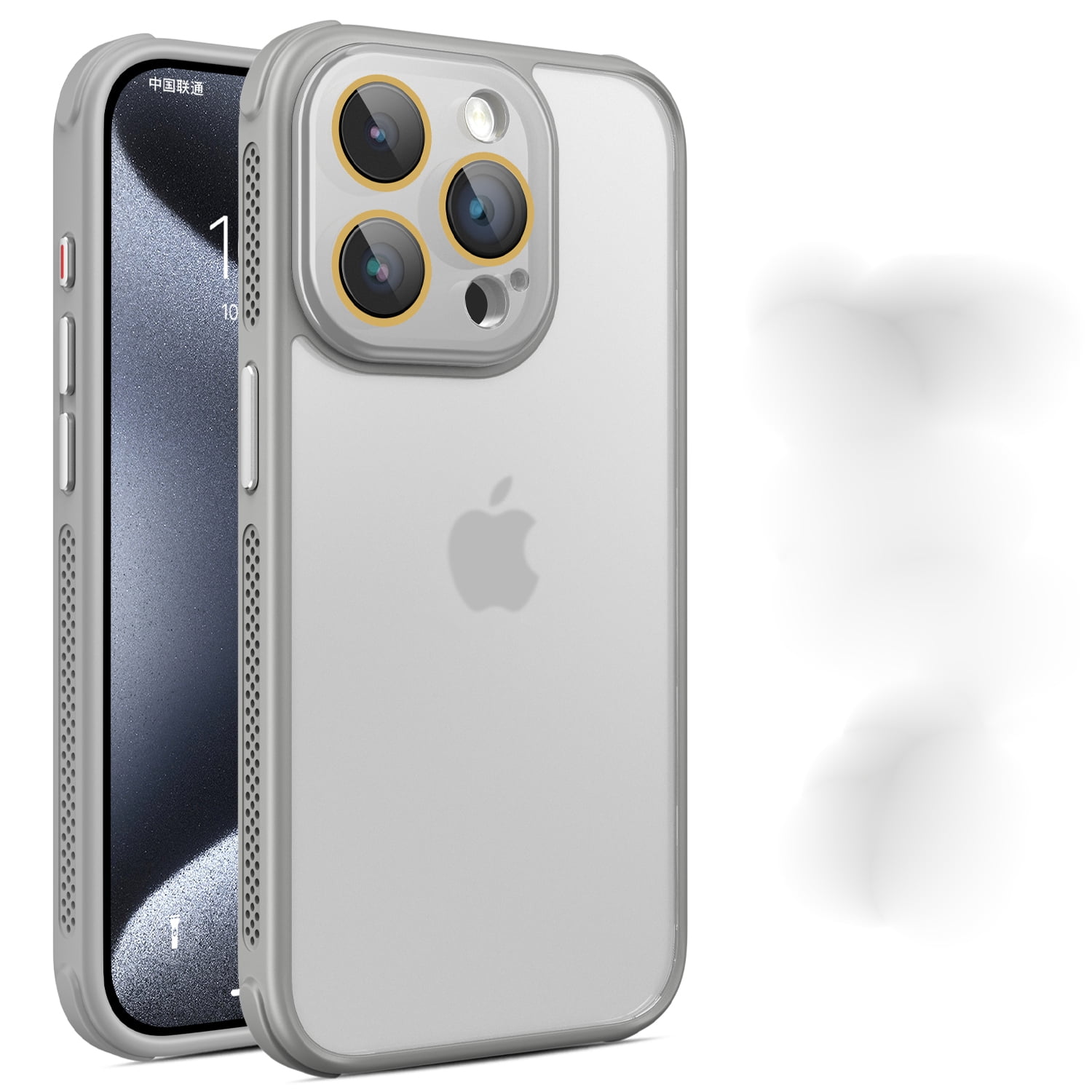 for iPhone 16 Pro Phone Case (Drop Protection),With Lens Films,Metal ...