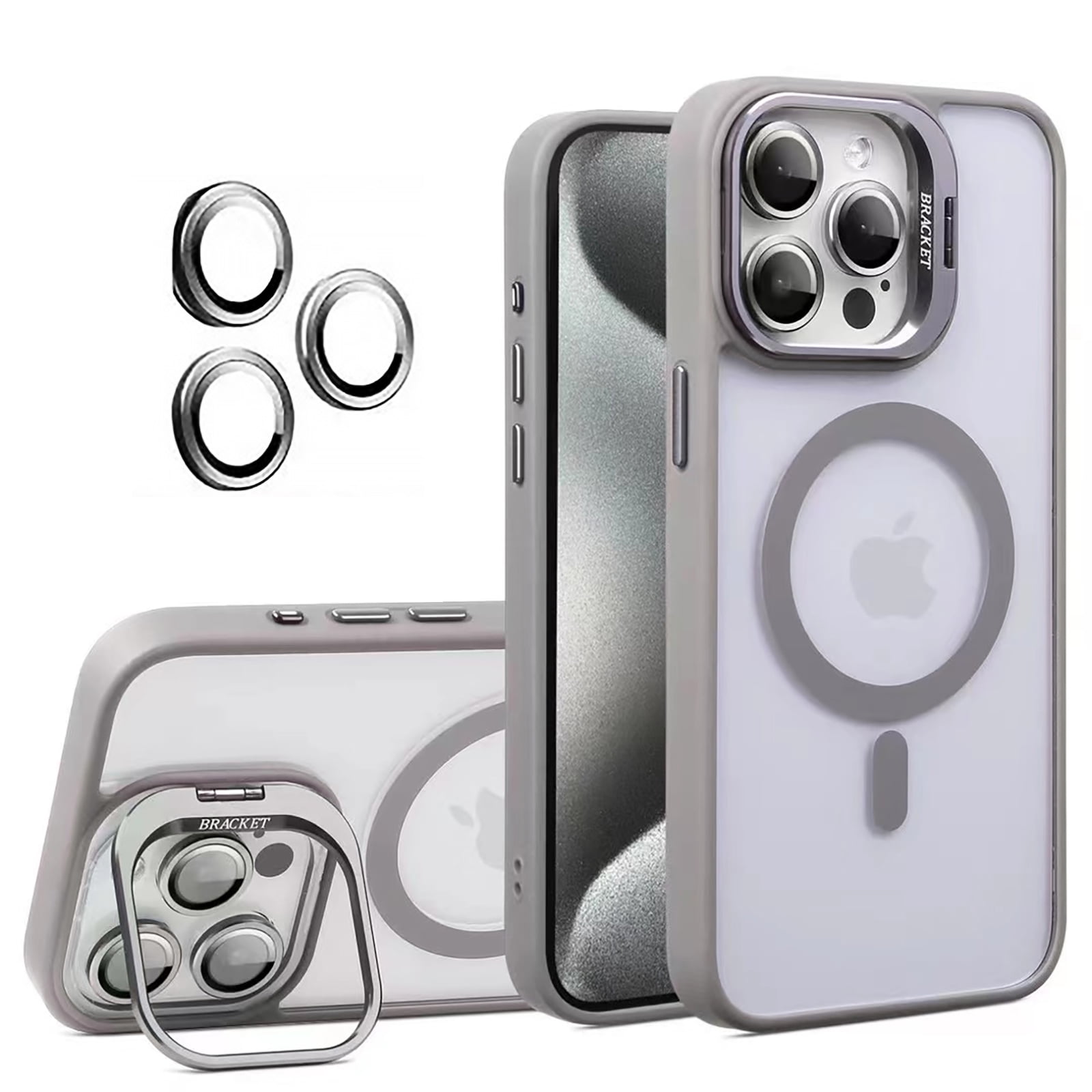 for iPhone 16 Pro Transparent Case with Camera Lens Protector ...
