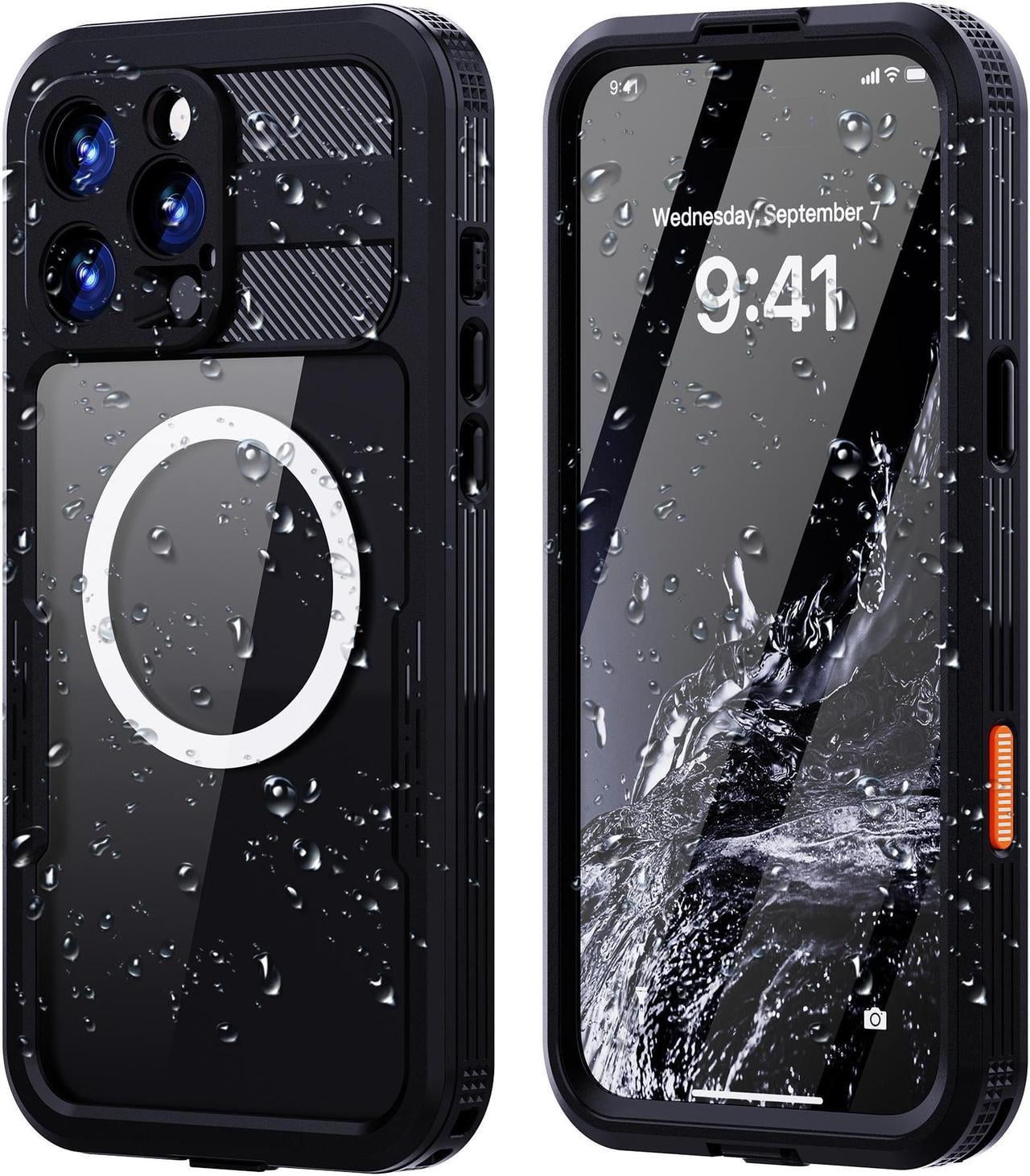 for iPhone 16 Pro Waterproof Case Compatible with MagSafe, Magnetic ...