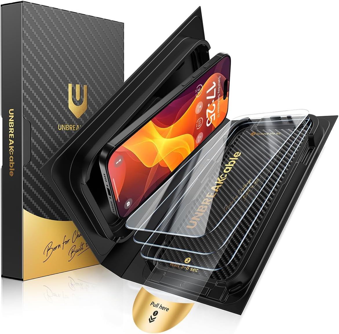 for iPhone 16 Screen Protector [Quick-Installation Box] 3-Pack 9H ...