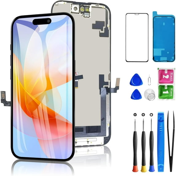 for iPhone 16 Screen Replacement 6.1 Inch LCD Display, 3D Touch Full HD ...