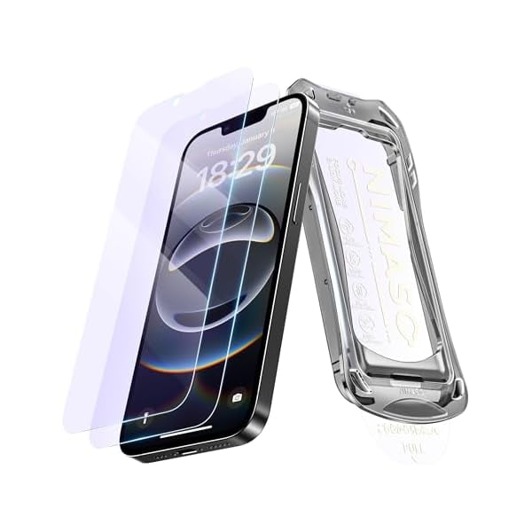 for iPhone 16e/13 Pro/13/14 Screen Protector, 2 Pack Anti Blue Light ...