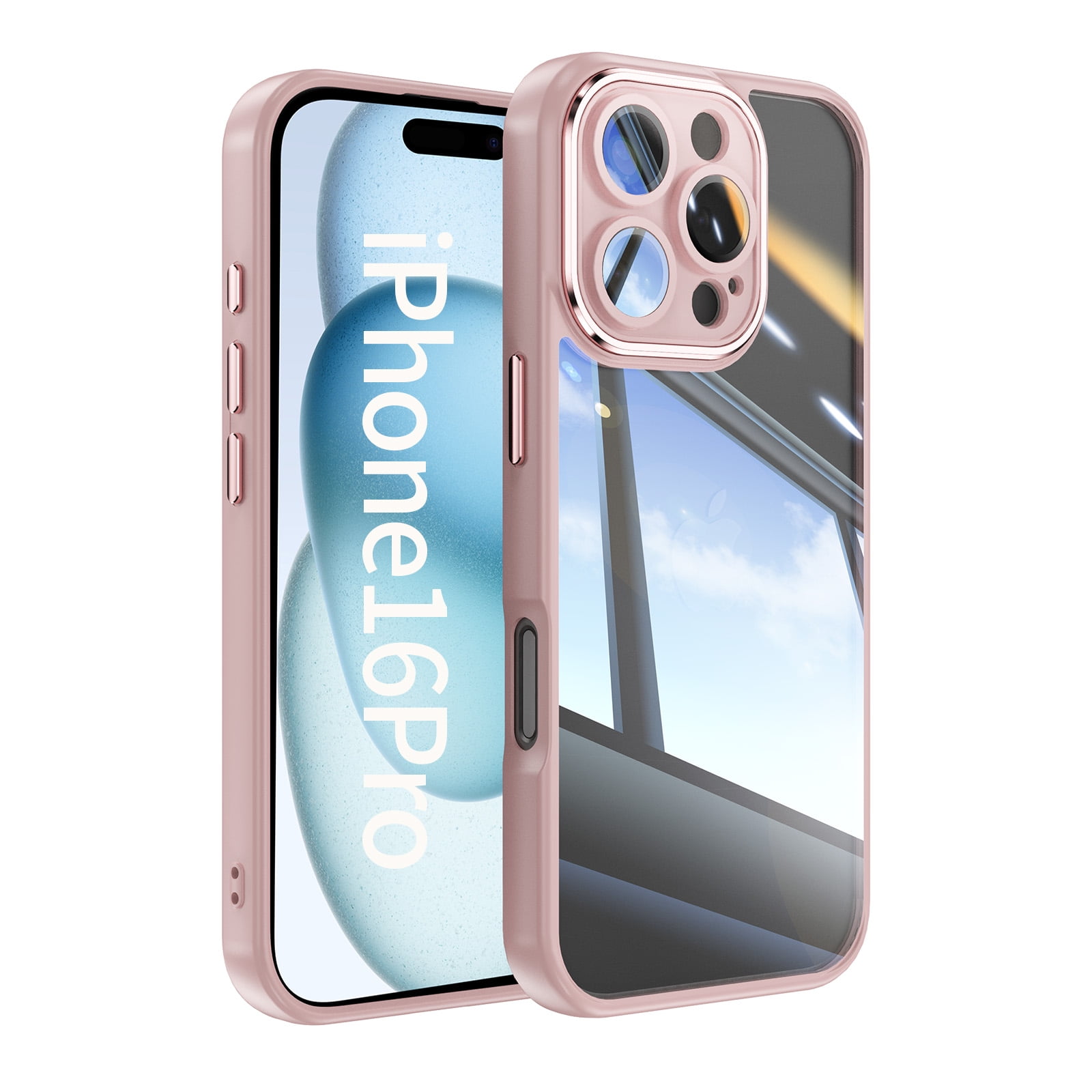 for iPhone 16e Case Clear Slim, [Built in Lens Protector] [Non ...