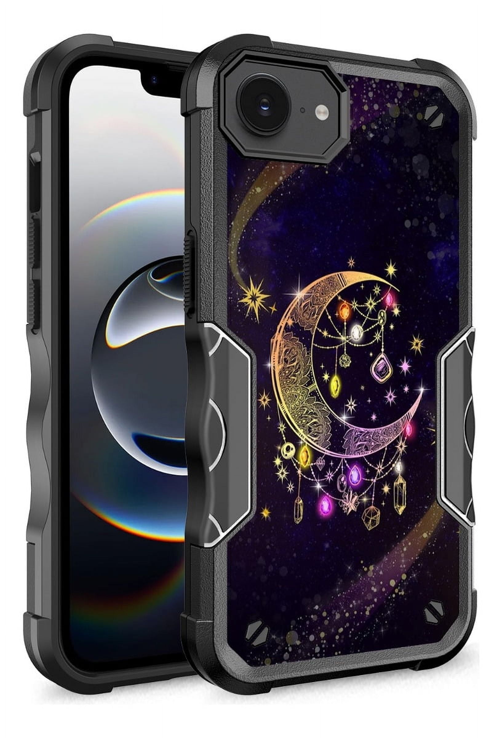 iPhone 16e Case, Rosebono Hybrid Dual Layer Graphic Design Pattern ...