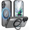 for iPhone 17 Case with 360° Magnetic Stand,Hidden Bearing Design ...