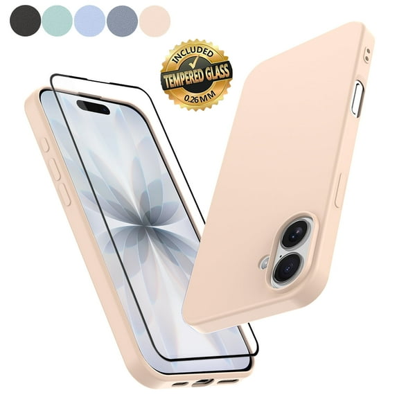 For iPhone 17 Case with Screen Protector, Tekcoo Liquid Silicone ...