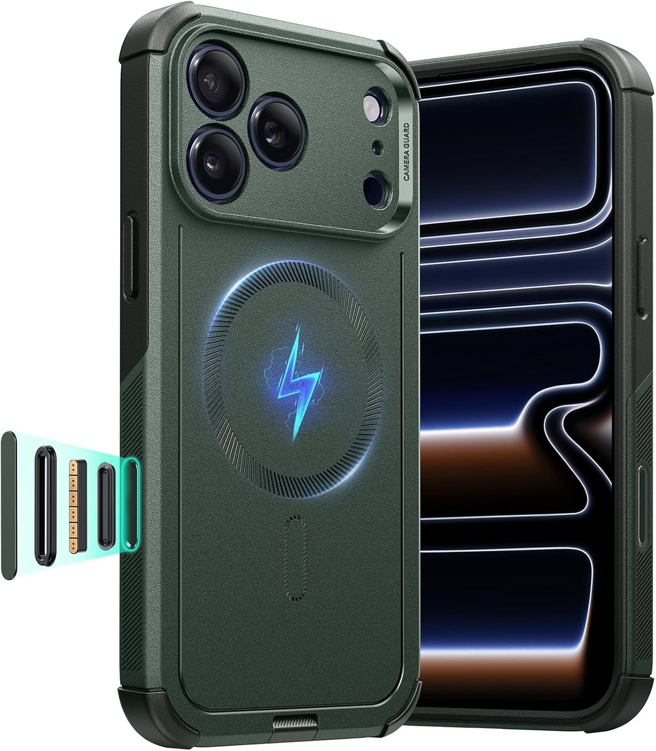 for iPhone 17 Pro Case, 7X Military-Grade Drop Protection with Camera ...