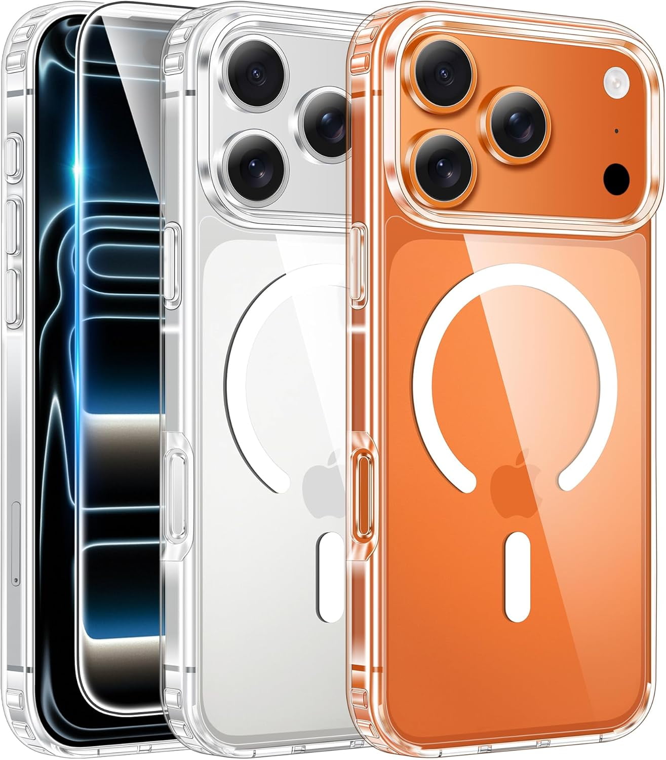 for iPhone 17 Pro Case: Clear Magnetic Transparent Phone Cases with ...