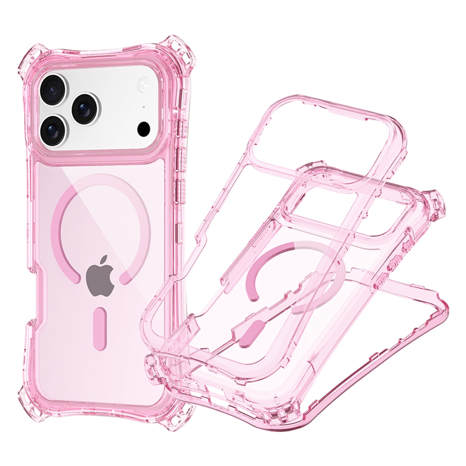 for iPhone 17 Pro Magnetic Case, Compatible with MagSafe, Clear PC+TPU ...