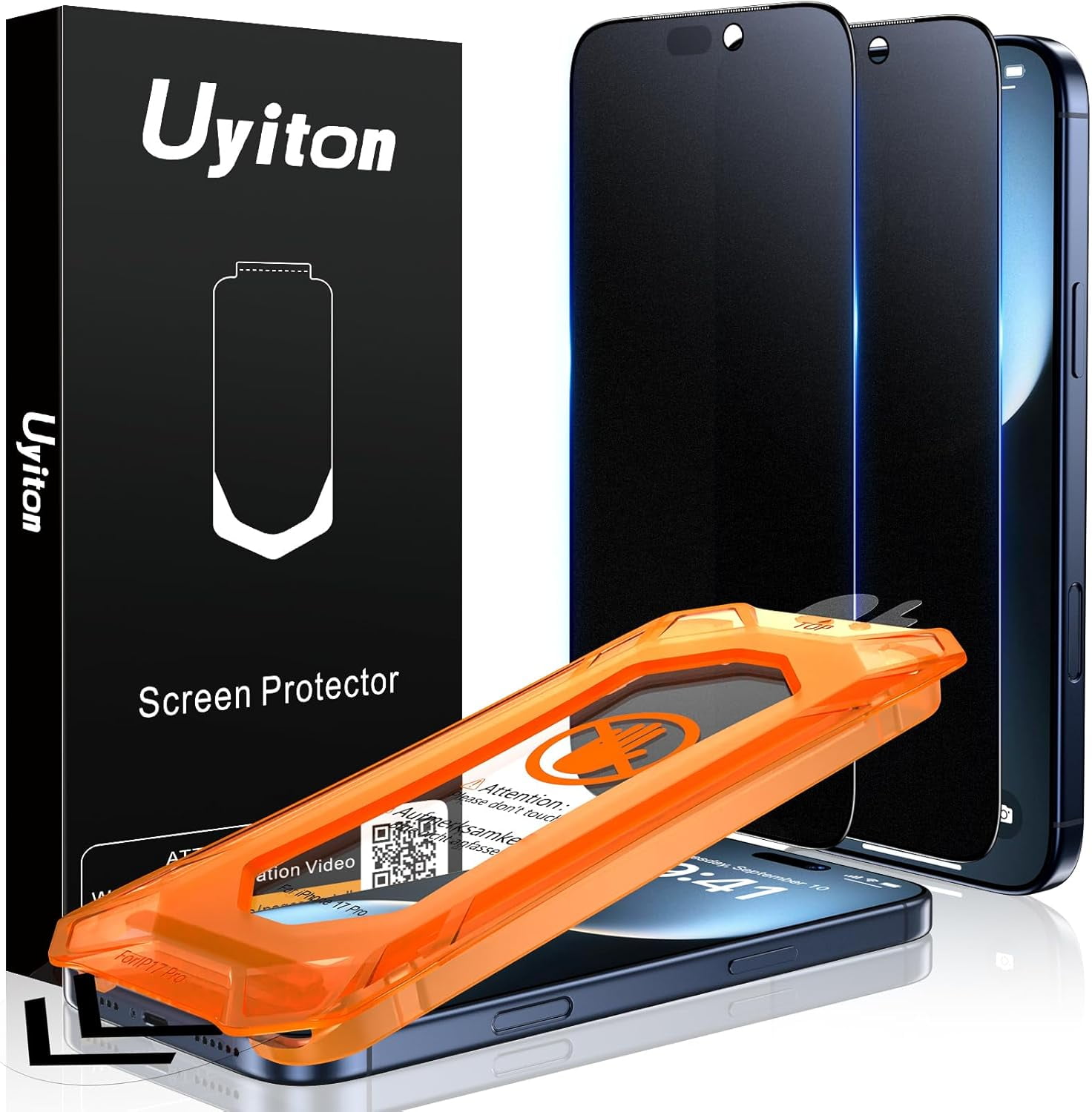 for iPhone 17 Pro Matte Privacy Screen Protector - Anti-Fingerprint ...