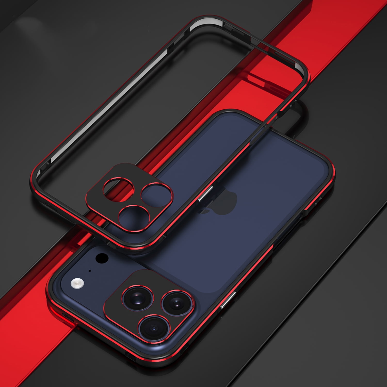 for iPhone 17 Pro Max Aluminum Bumper Frame and Camera Cover Frame ...